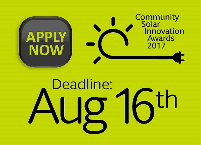 Deadline Extended: Community Solar Innovation Awards for Entrepreneurs ...