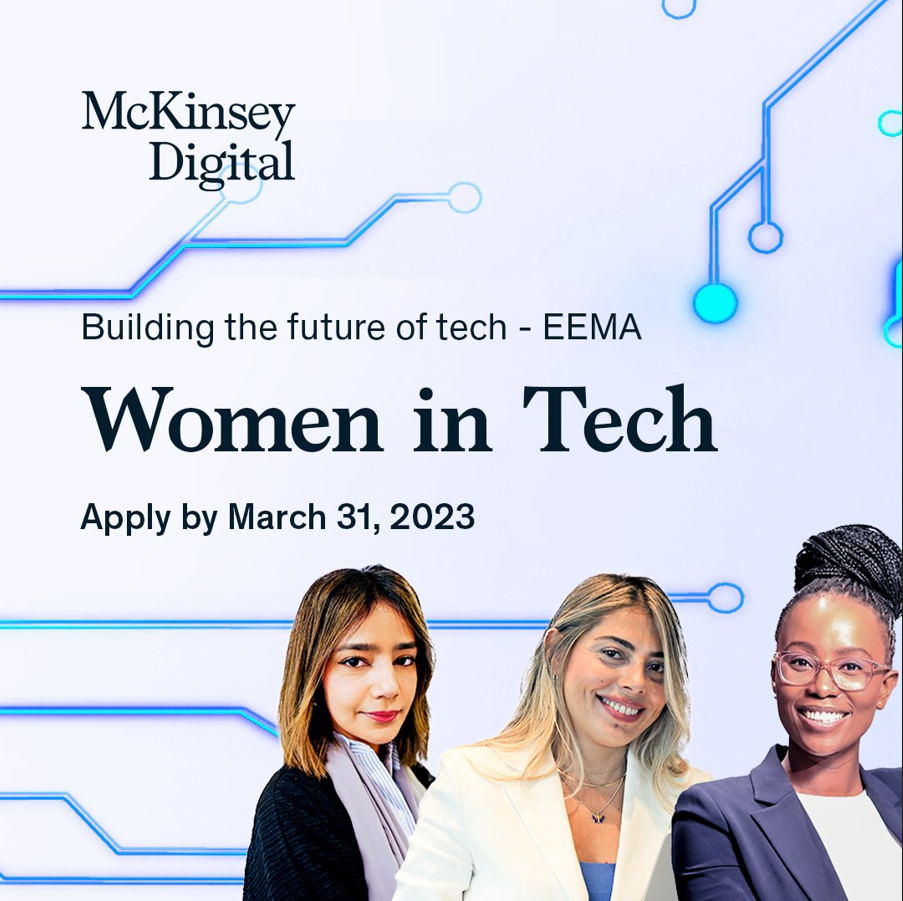 McKinsey Women in Tech: Middle East, Africa and Turkey 2023 for Women