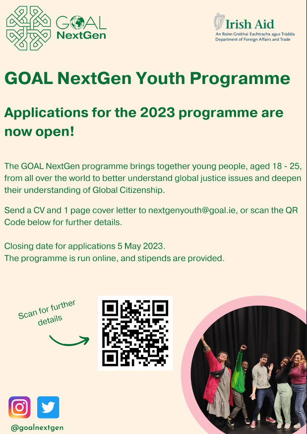 GOAL NextGen Youth Programme 2023 for Young Leaders