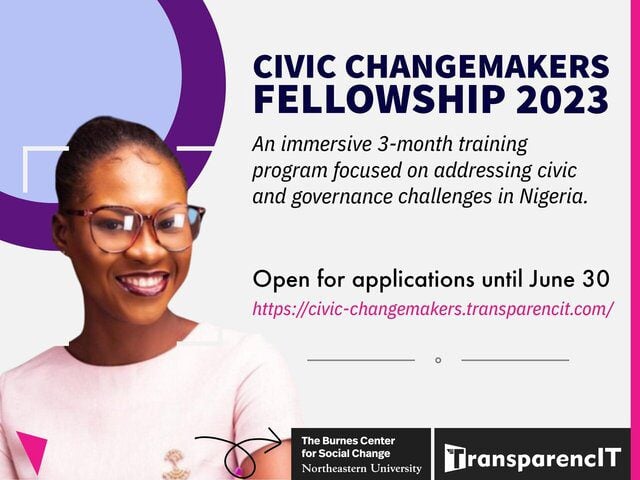 Civic Changemakers Fellowship programme 2023 for Young Nigerians