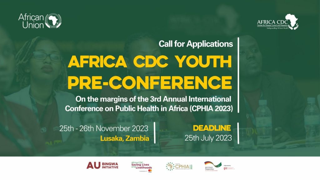 Call for Applications: 2023 Africa CDC Youth Pre Conference (#YPC2023)