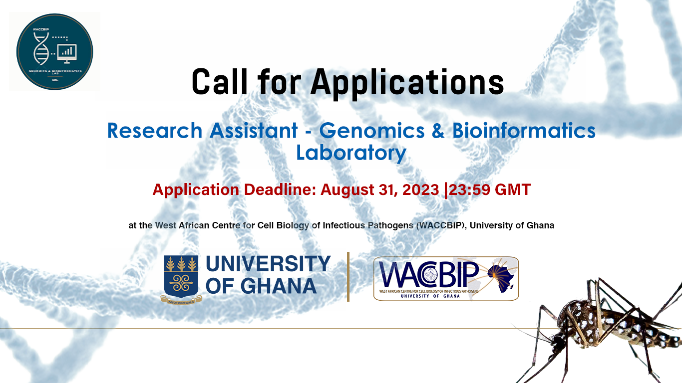 Research Assistant for genomics & bioinformatics lab 2024 At West African Centre for Cell ...