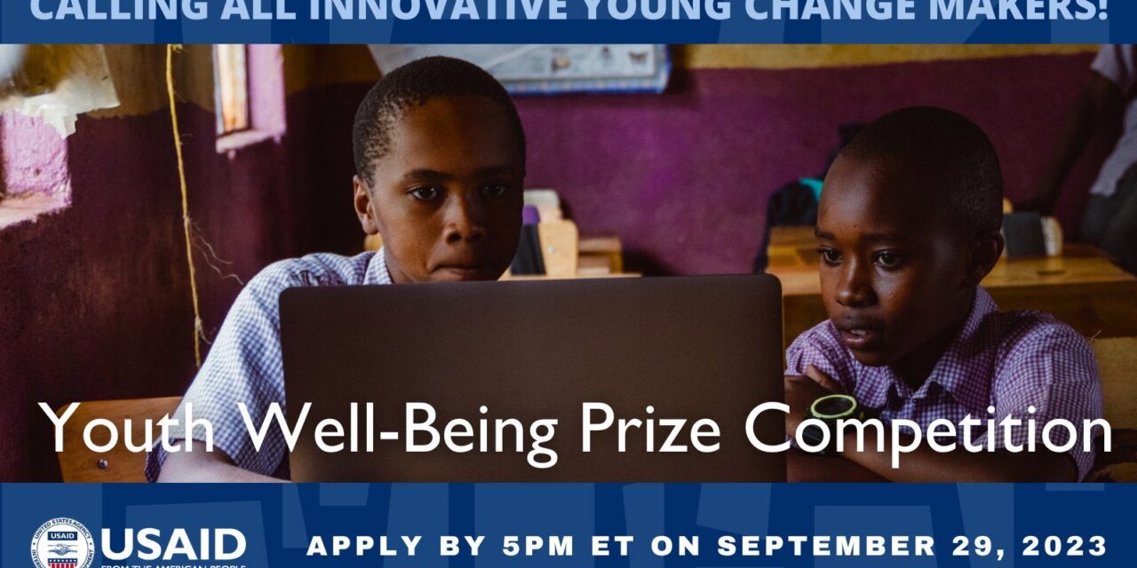USAID Youth Well-Being Prize Competition (Up to $50,000 in cash prizes ...