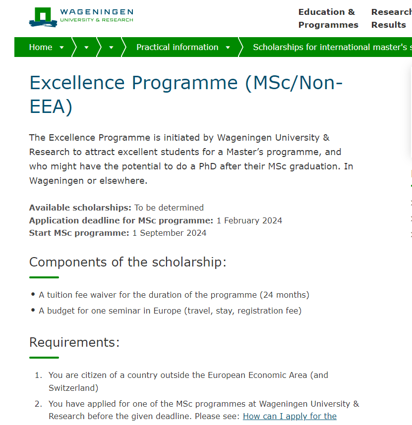 Study in Netherlands - Wageningen University & Research (WUR ...