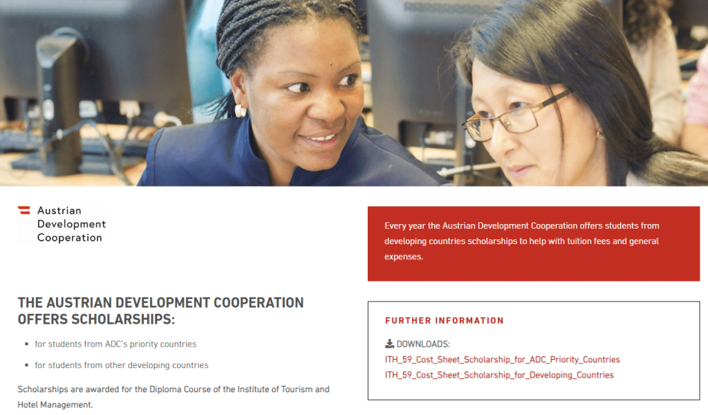 Government of Austria ITH Fully-funded Masters Scholarships 2025/2026 ...