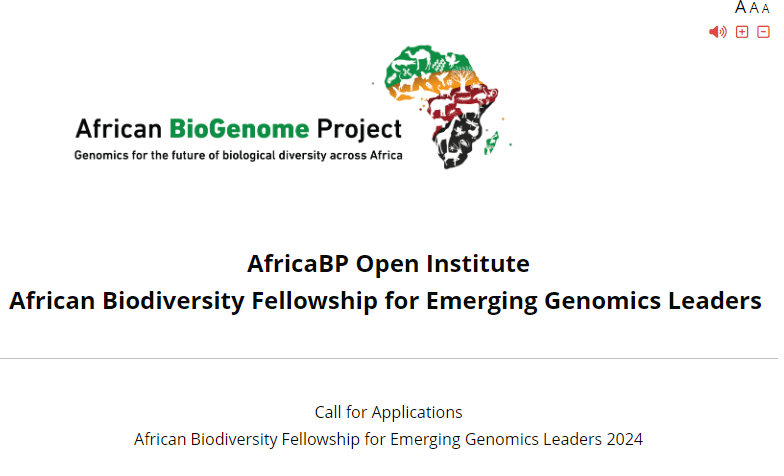 African Biodiversity Fellowship 2024 for Emerging Genomics Leaders
