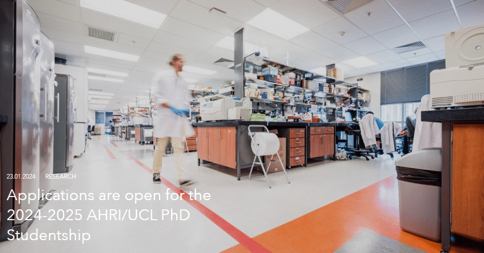 AHRI/UCL PhD Studentship 2024/2025 - Call for applications