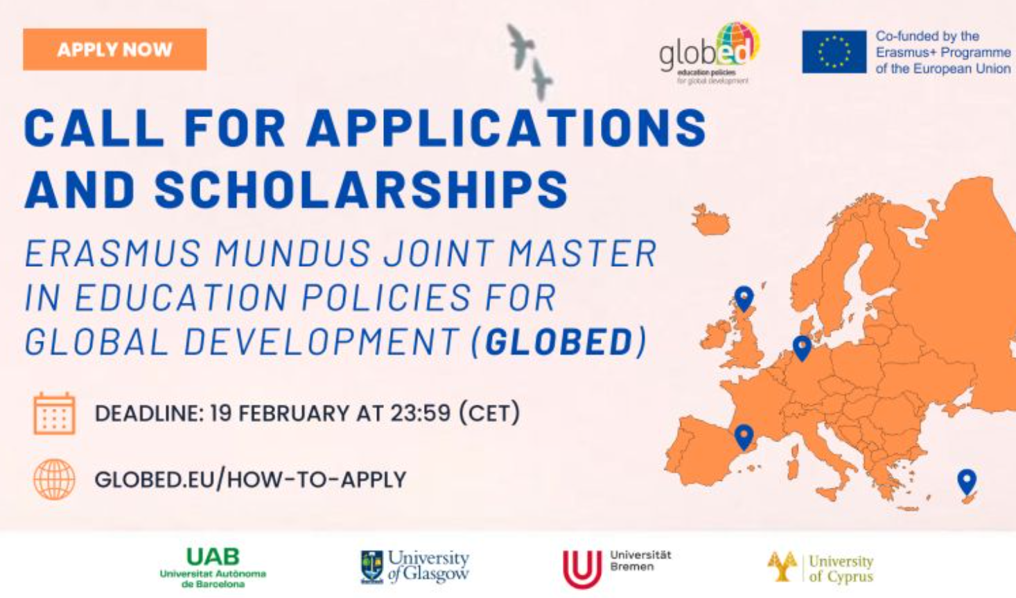 Erasmus Mundus GLOBED Scholarships 2024 - Joint Master in Education ...