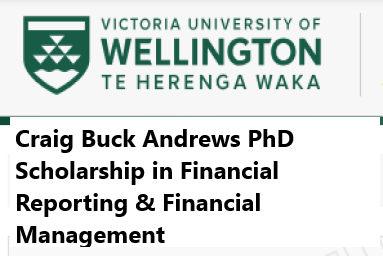 Apply for the Craig Buck Andrews PhD Scholarship in Financial Reporting ...