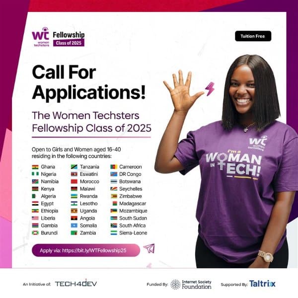 How To Apply For The Women Techsters Fellowship Program 2025 For Young Female Tech Enthusiasts ...