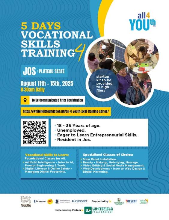 Application Call: Alliance for Nigerian Youths Free Vocational Training ...