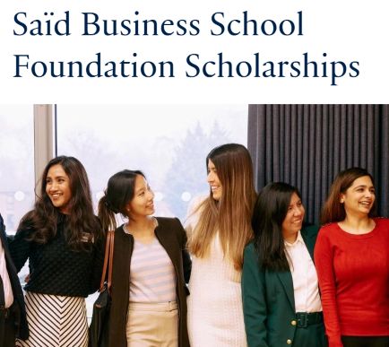 Saïd Business School Foundation (SBSF) Scholarships 2026 at Oxford MBA ...