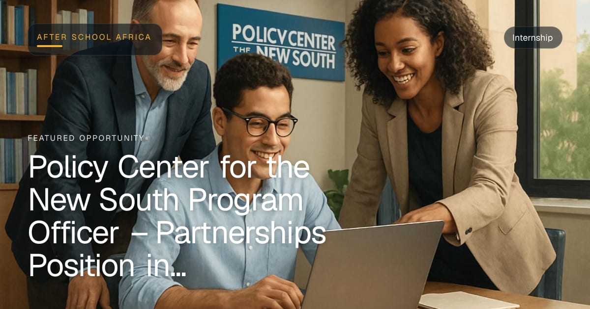 Policy Center for the New South Program Officer – Partnerships Position ...