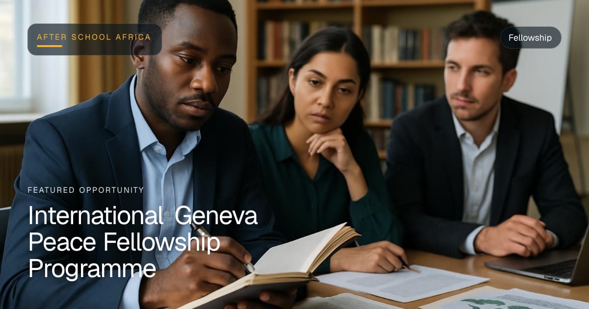 International Geneva Peace Fellowship Programme 2026 Application Guide