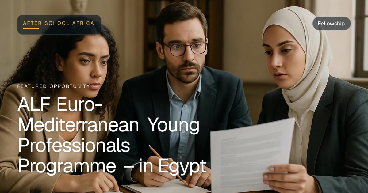 ALF Euro-Mediterranean Young Professionals Programme 2026/2027 in Egypt